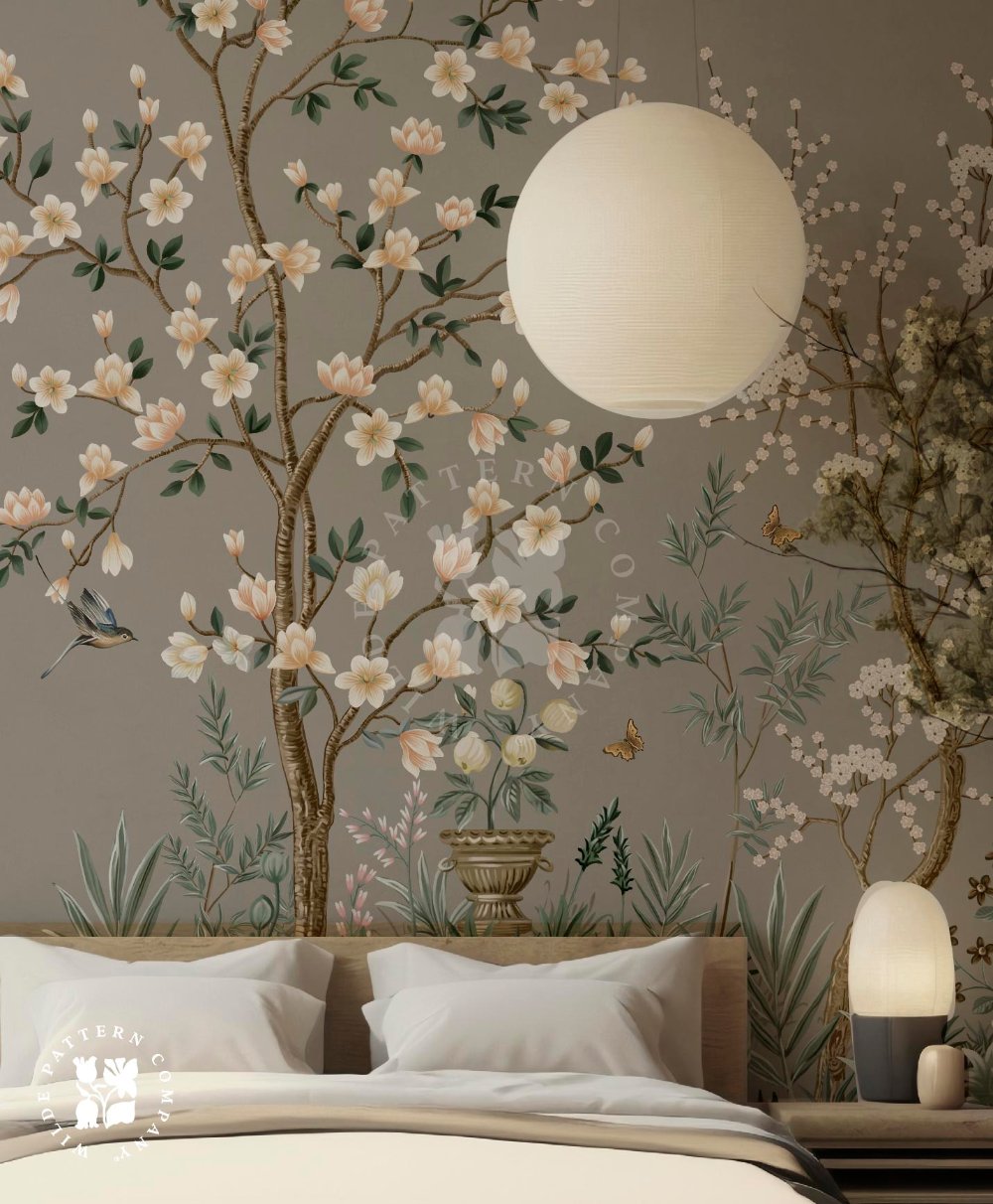The Imperial Garden, Chinoiserie Wallpaper – Wilde Pattern Company